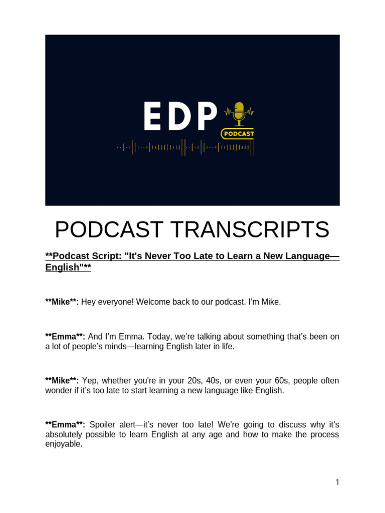 Never Too Late Learning A New Language at Any Age | PDF | Learning ...