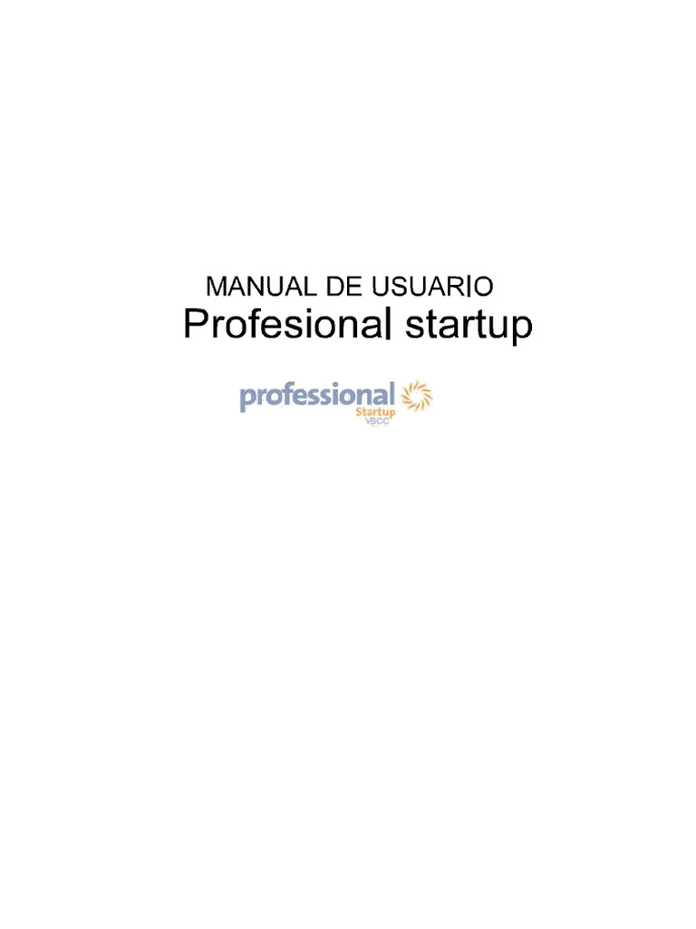 Startup Manual | PDF