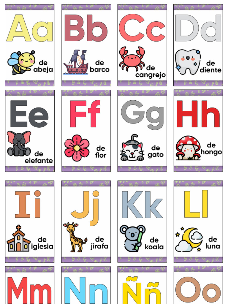 Lotería Abc - Cartas | PDF