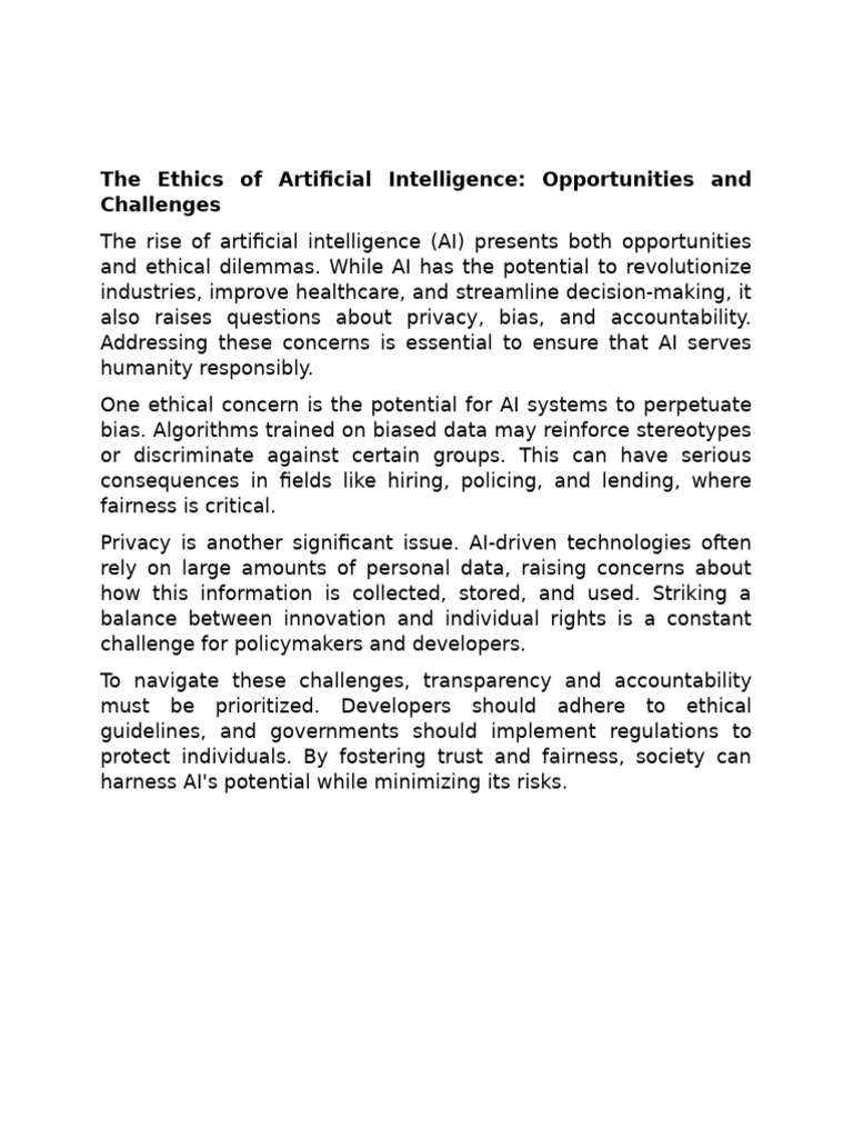 The Ethics of Artificial Intelligence | PDF | Social Science