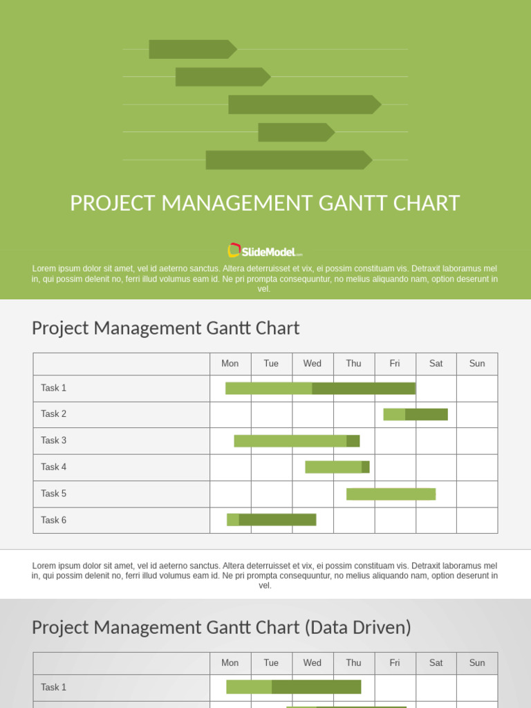 6824 01 Flat Generic Gantt Chart 16x9 | PDF