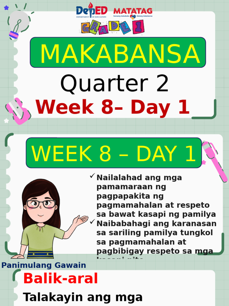 MAKABANSA Q2w8day1 | PDF