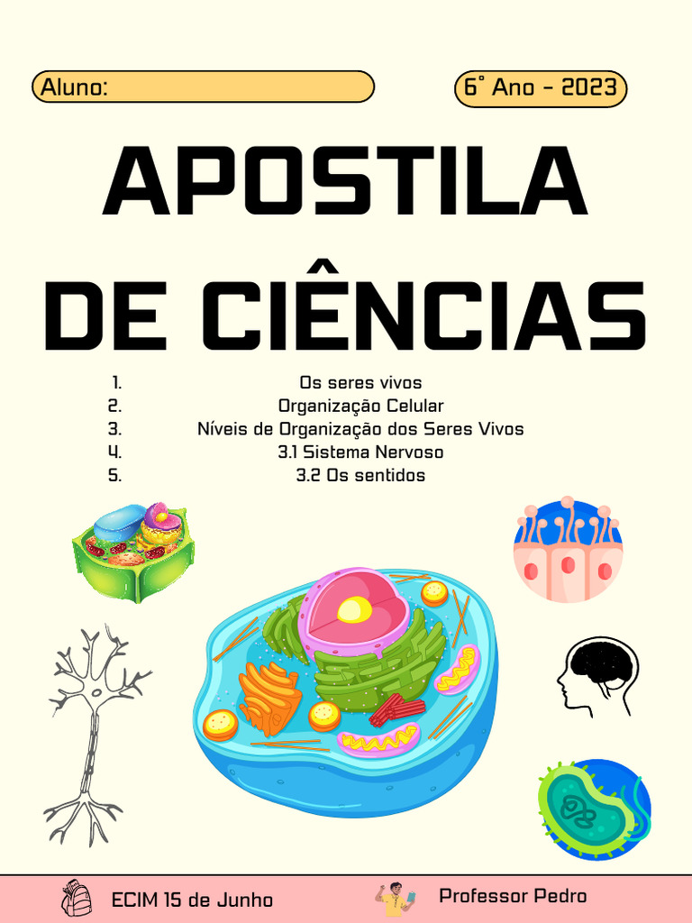 Apostila de Ciências - Final | PDF | Célula (Biologia) | Organelo