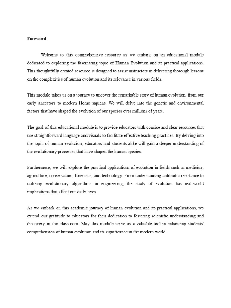 Evobio Module | PDF | Natural Selection | Mutation Evobio Module | PDF | Natural Selection | Mutation