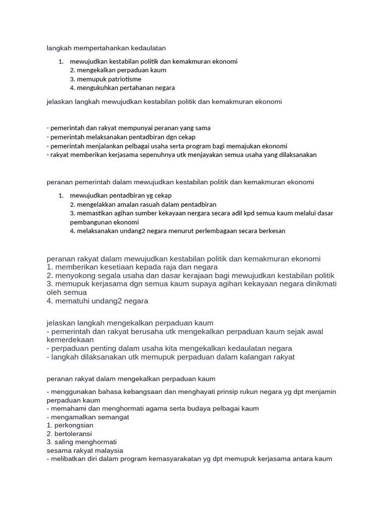 Peranan Rakyat Dan Pemerintah | PDF