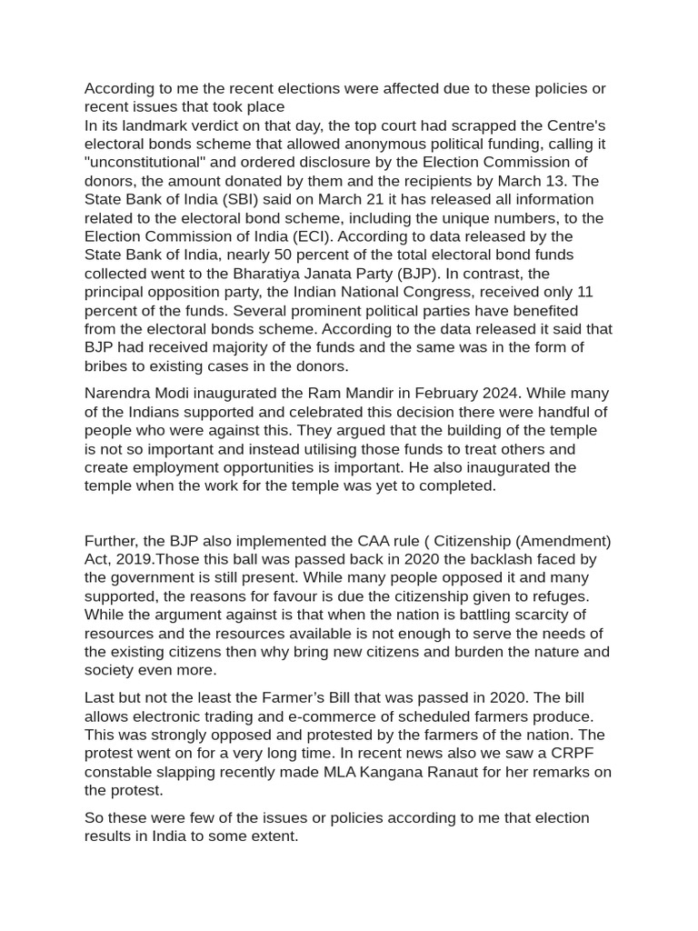 Script | PDF | Bharatiya Janata Party | Government