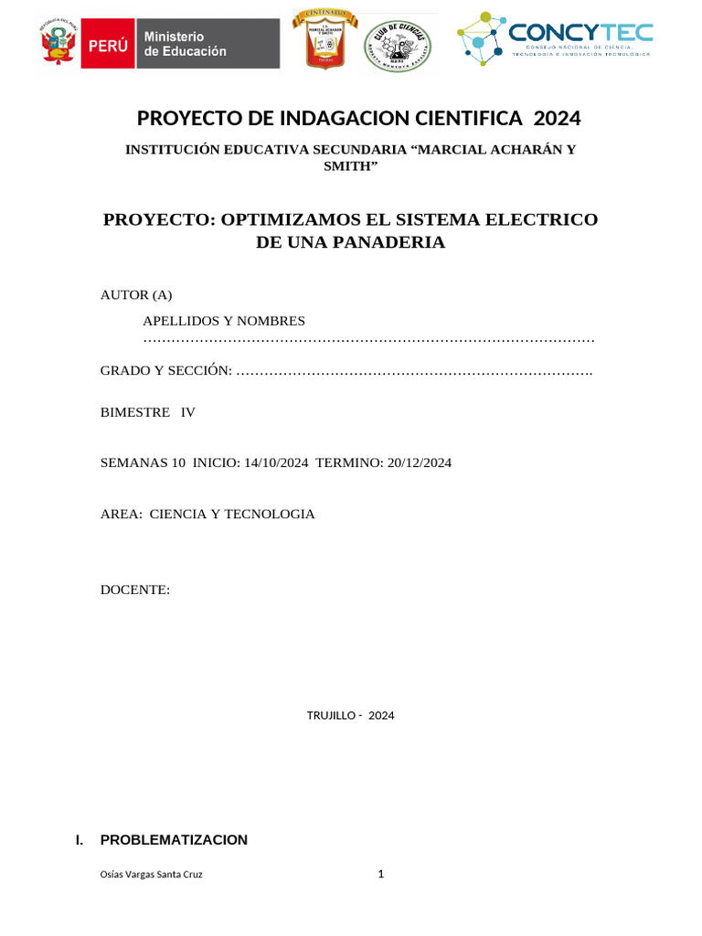 Proyecto #05 de Indagacion Cientifica de Electricidad 5 Grado | PDF | Resistencia Eléctrica y ...