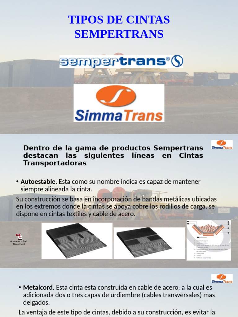 Tipos de Cintas Sempertrans | PDF | Informática | Tecnología