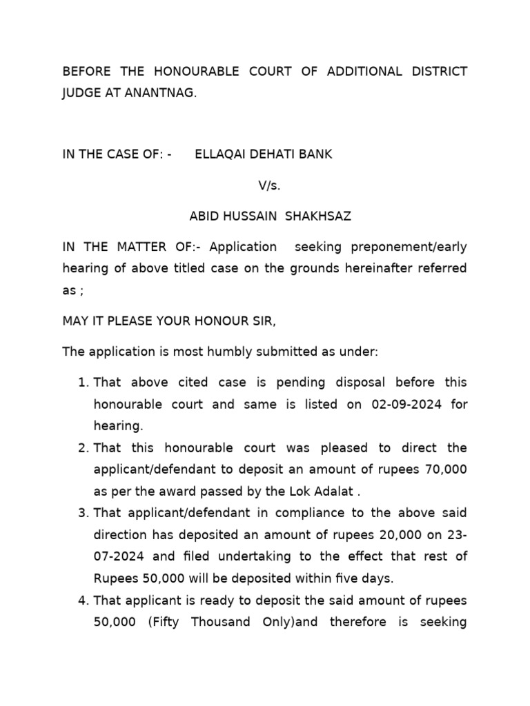 abid hussain | PDF | Affidavit | Justice