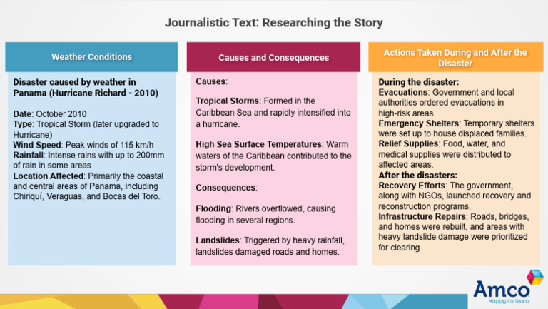 Copia de Journalistic Text - Researching The Story | PDF | Tropical ...