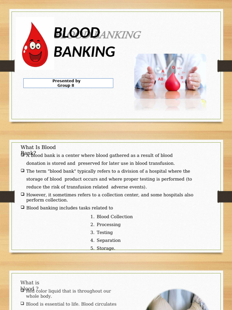 Introduction of Blood Banking | PDF | Blood Type | Blood Donation