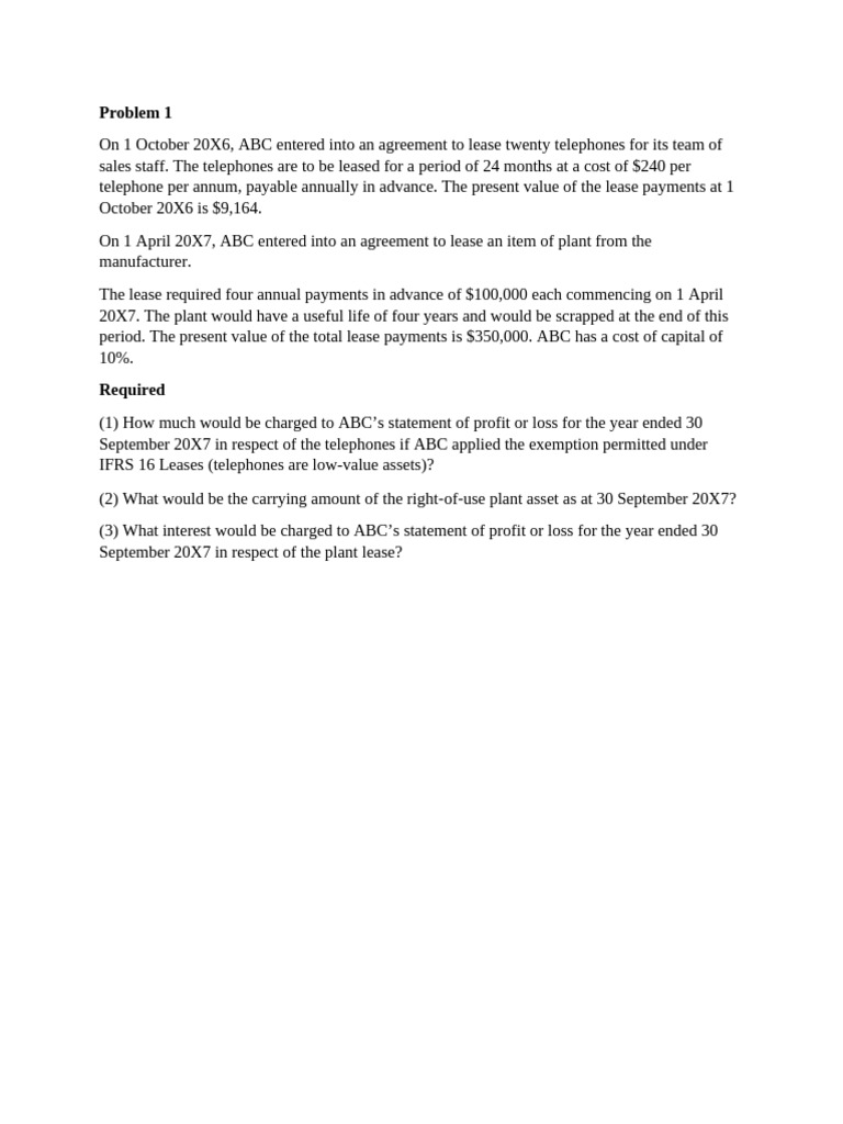 Chapter 4 Homeworks | PDF | Lease | Depreciation