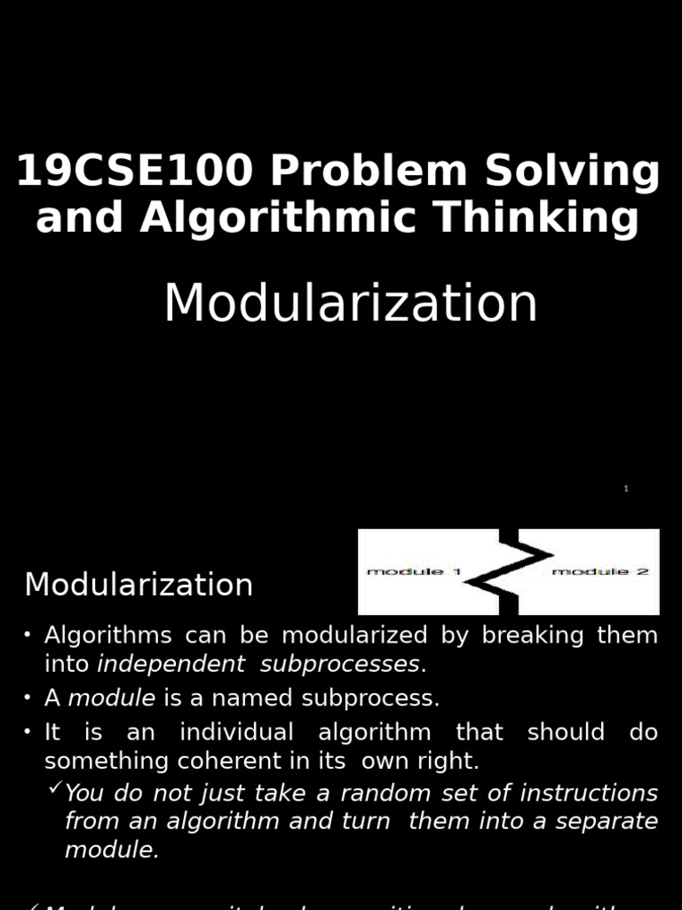 Lec12-13-Modularizations | PDF | Parameter (Computer Programming) | Modular Programming