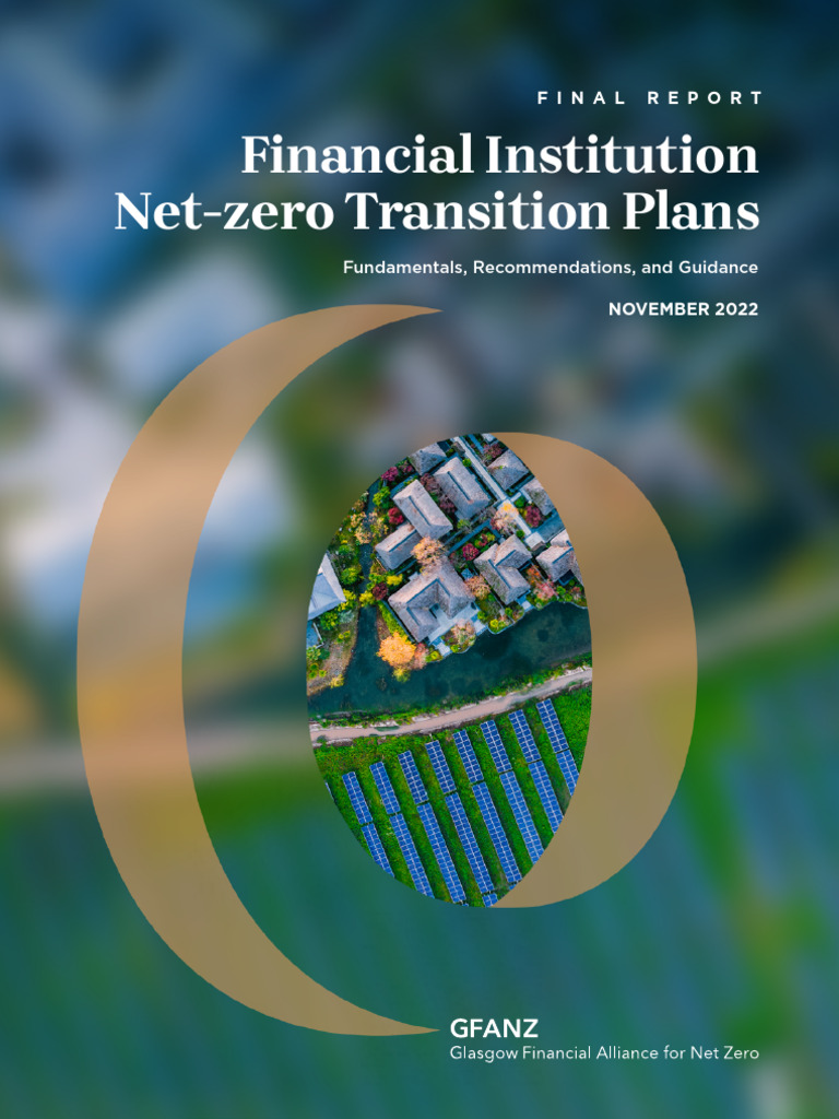 Recommendations and Guidance On Financial Institution Net Zero ...