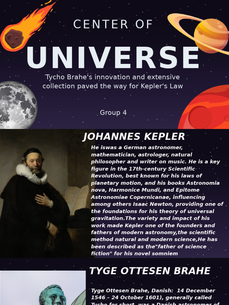Kepler and Brahe: Pioneers of Astronomy | PDF | Johannes Kepler | Tycho ...