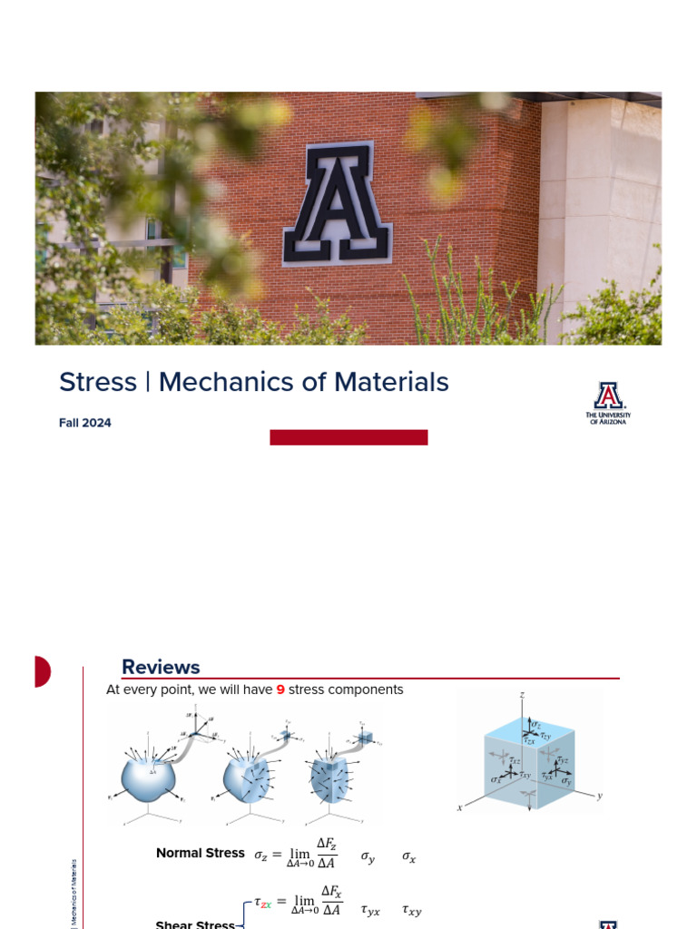 1 Stress Printed | PDF | Stress (Mechanics) | Strength Of Materials