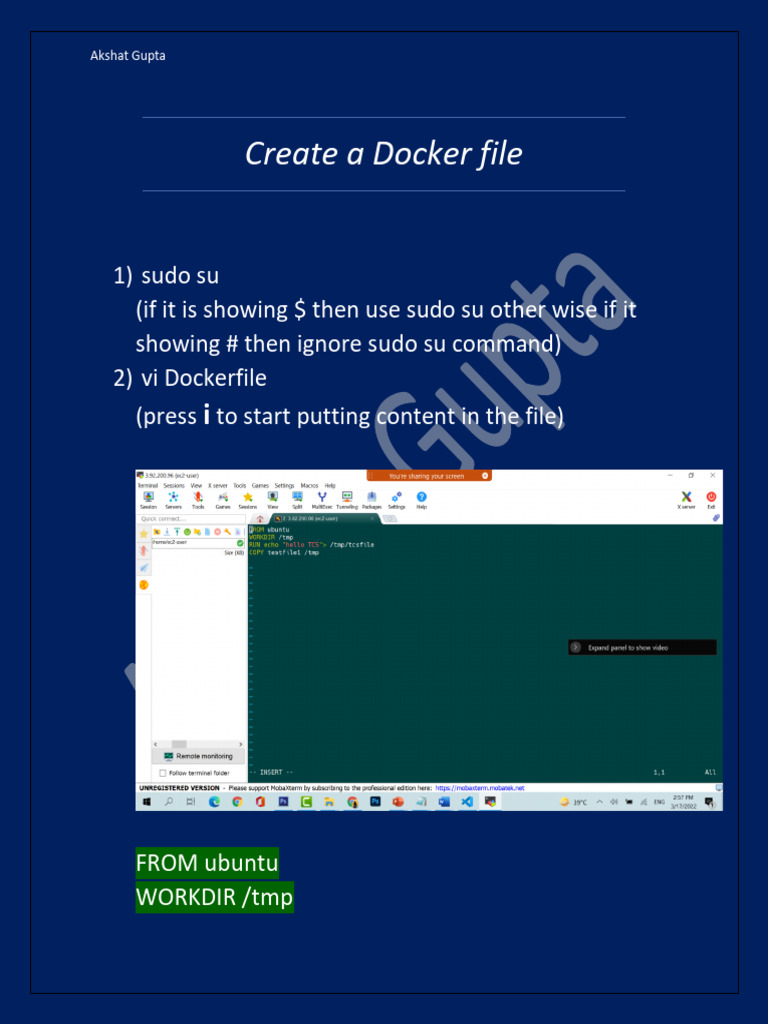 Create A Docker File1 | PDF