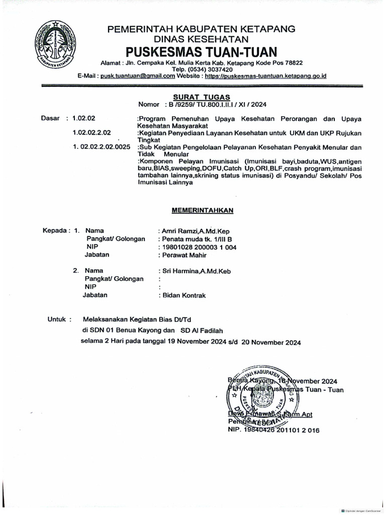 ST Amri - Sri Harmina 19 - 20 November | PDF