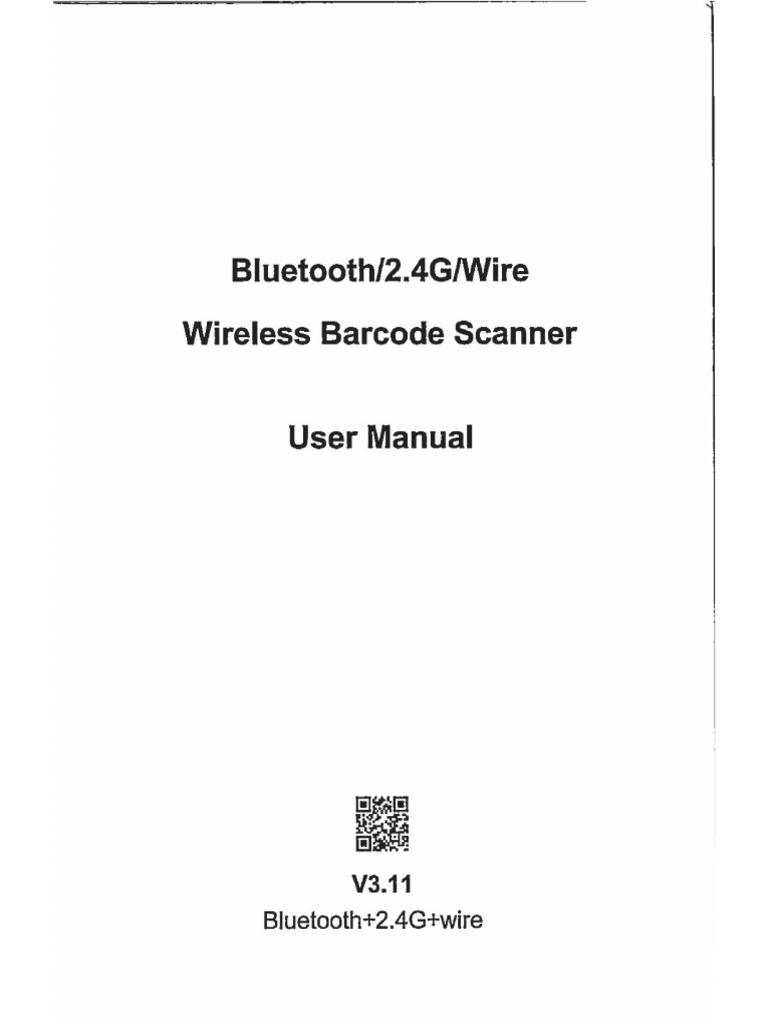 Barcode Scanner BT 2.4GHz | PDF