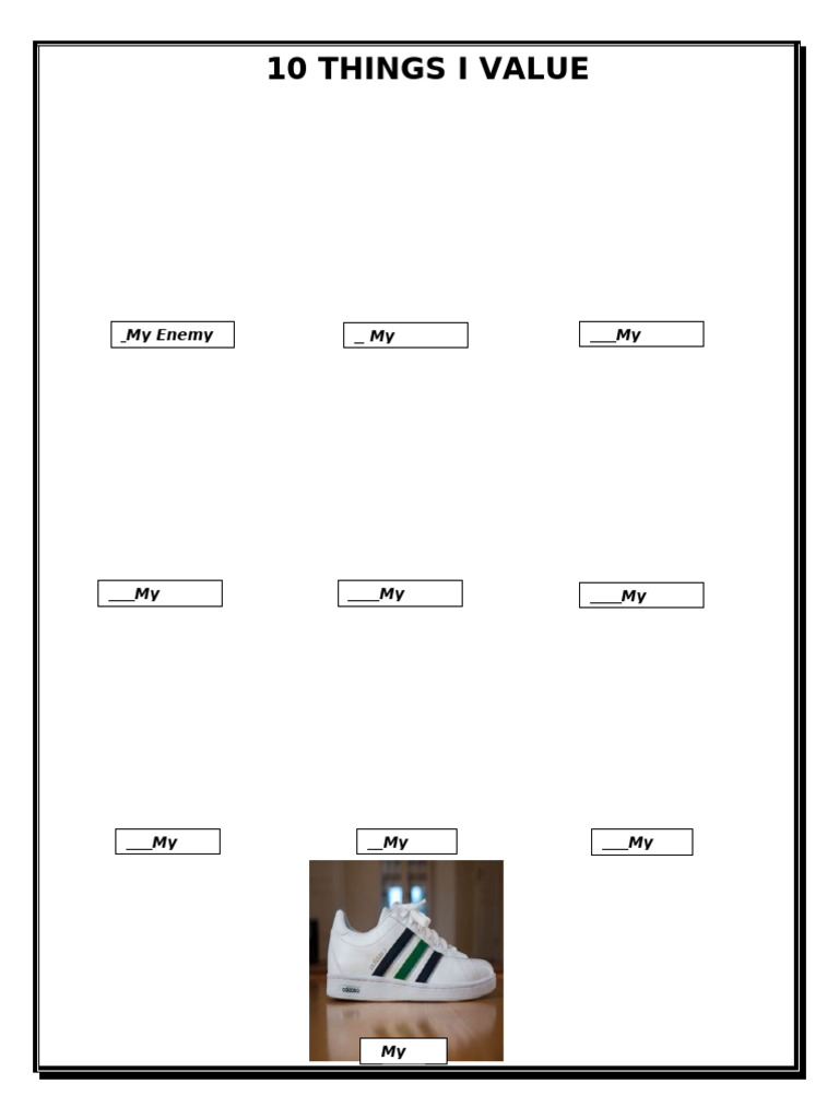 10 Things I Value | PDF