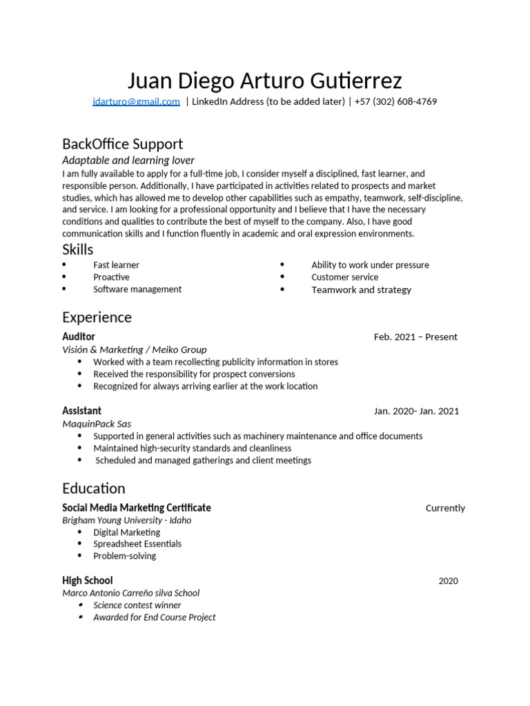 Pc102 - w02 - Juan Diego Arturo Gutierrez - Application Activity | PDF