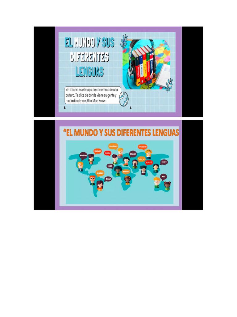 Recopilado Tema El Mundo y Sus Diferentes Lenguas | PDF