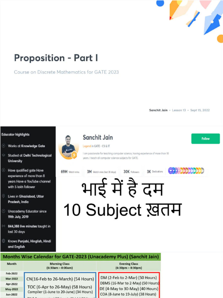 Proposition Part I With Anno | PDF