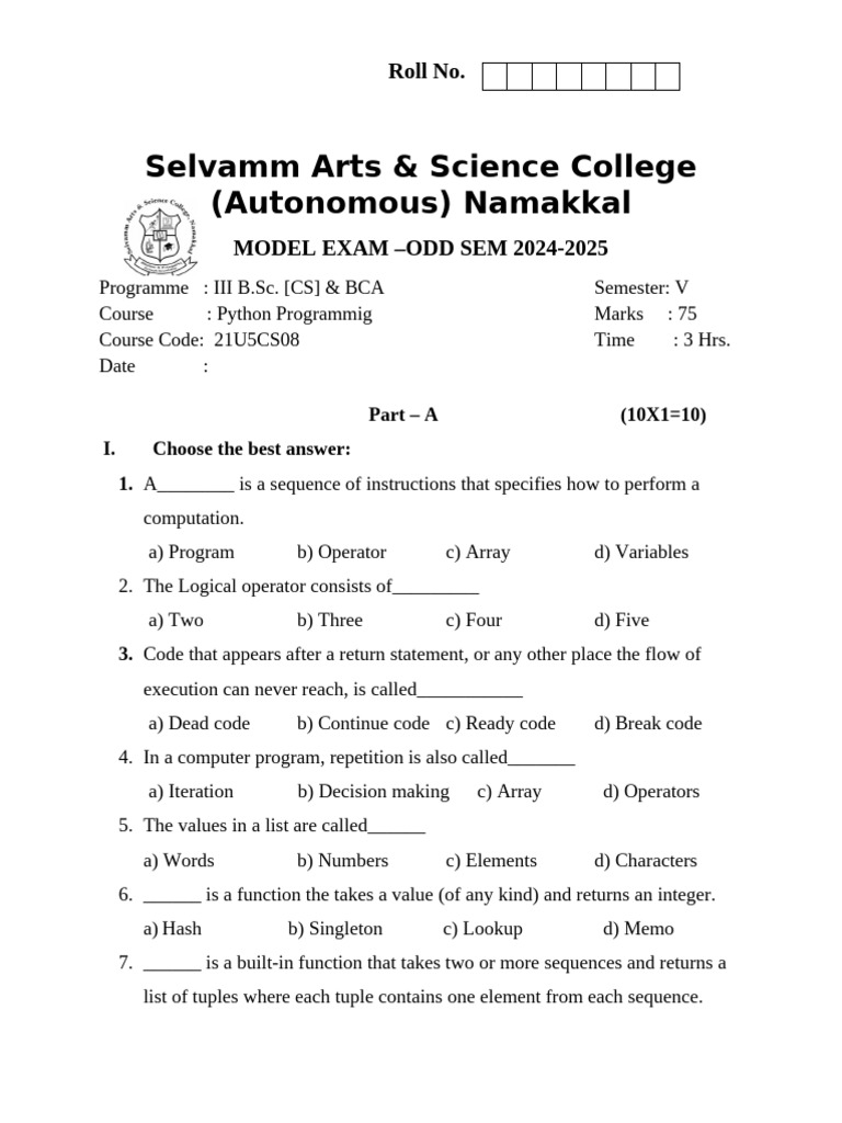 III - BSC - CS - &BCA - Python | PDF | Class (Computer Programming ... III - BSC - CS - &BCA - Python | PDF | Class (Computer Programming ...