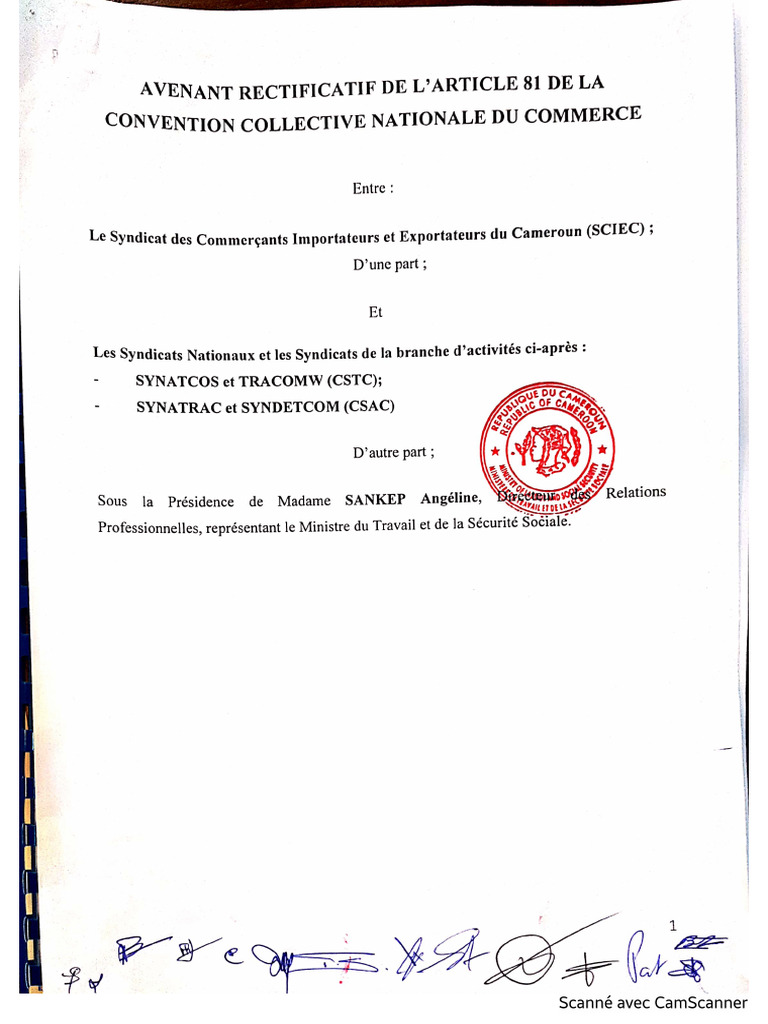 Avenant Convention Collective Nationale Du Commerce - Fév2024 | PDF