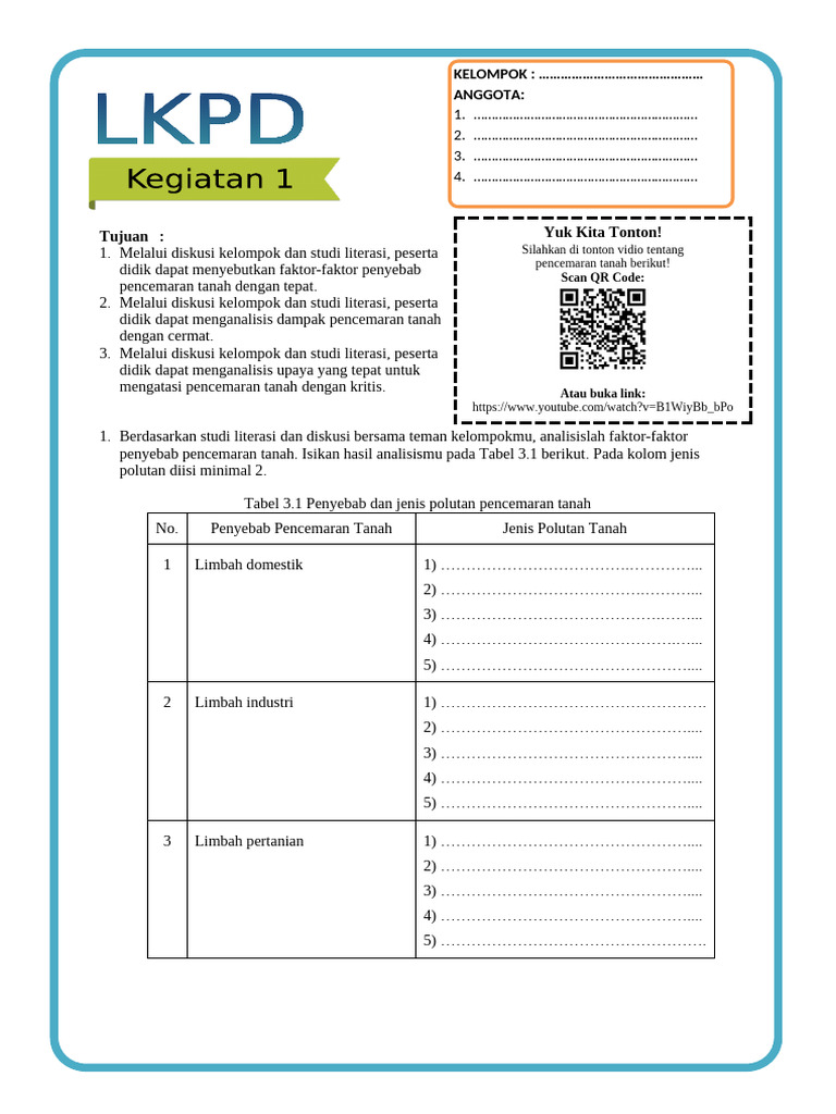 LKPD (Pertemuan 3) | PDF | Game & Aktivitas