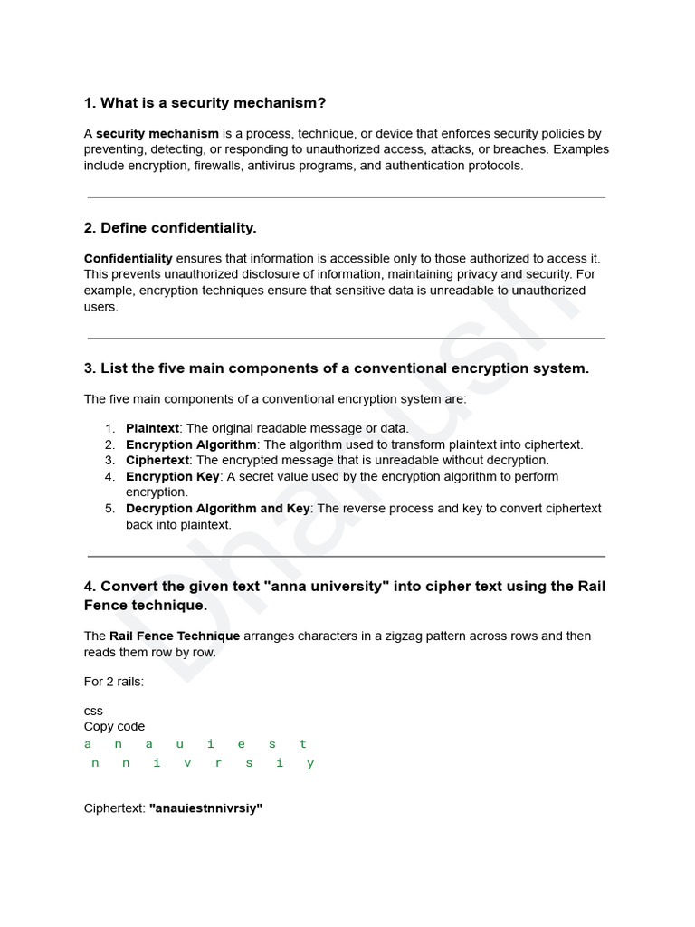 DIS 2marks | PDF | Computer Virus | Malware