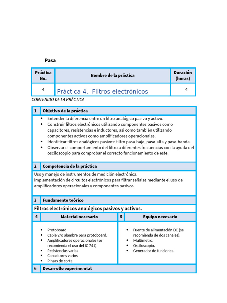 PR4 Ism | PDF | Filtro electronico | Frecuencia