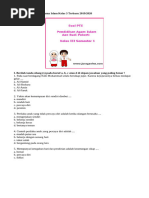 Soal PTS PAI Kelas 3 Semester 1 Dan Jawabannya | PDF