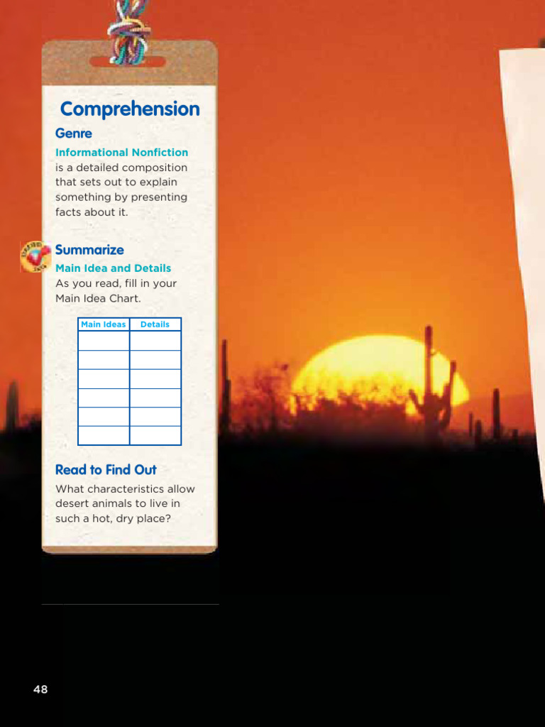 Unit1 Theme2 AdaptingToSurvive2 | PDF | Desert | Nest