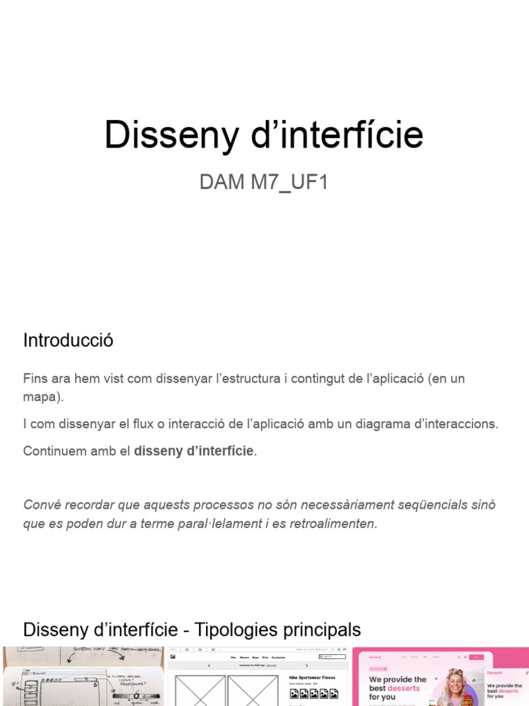 Disseny D'interfície | PDF