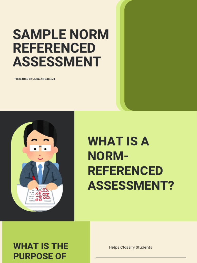 Sample Norm Referencence Assessment | PDF
