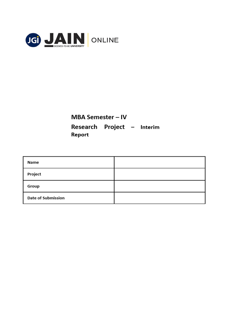 SOWBHAGYA - Interim Report - Research Project Report Template | PDF ...