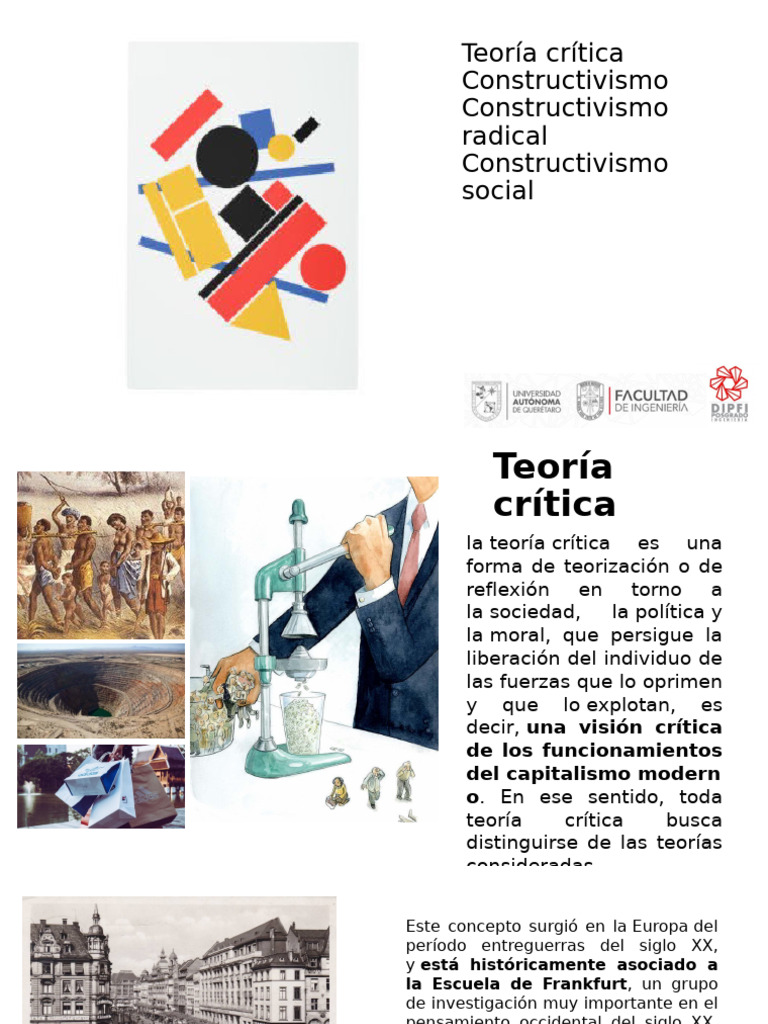Constructivismo | PDF | La teoría crítica | Constructivismo (filosofía ...