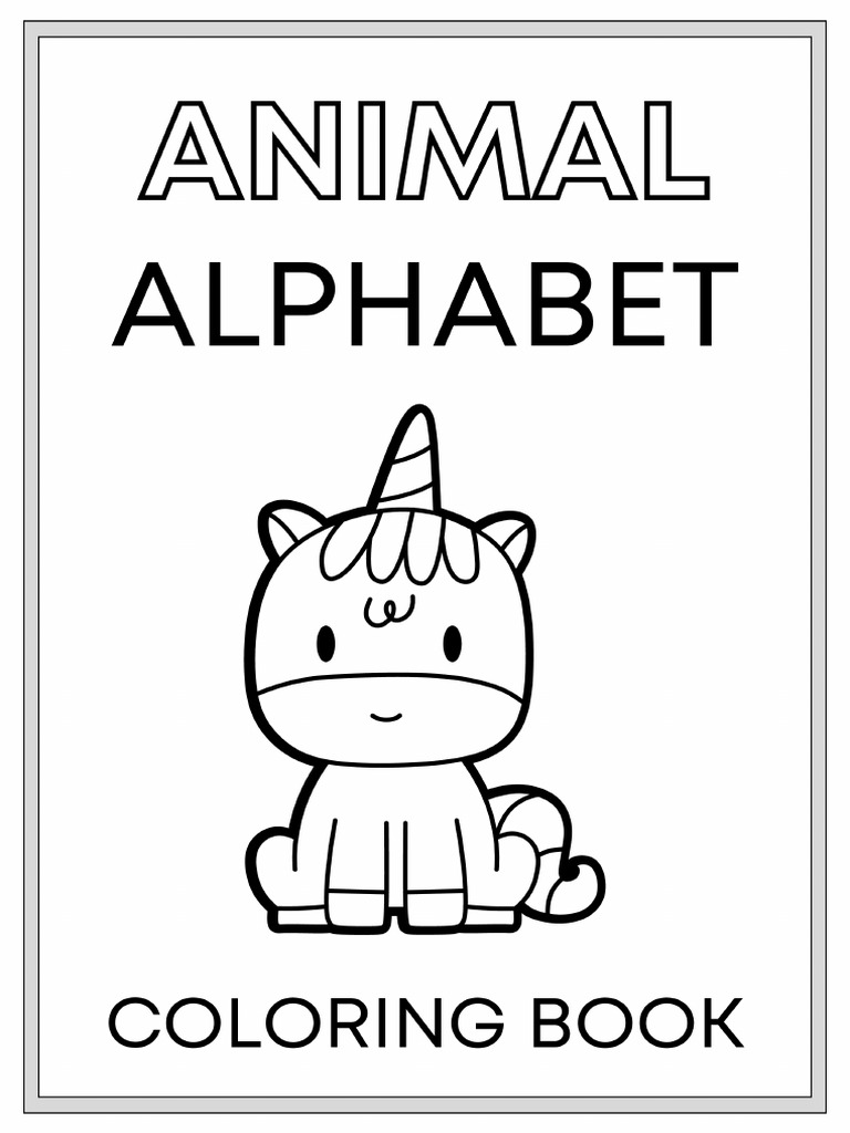 Animal Alphabet Tracing and Coloring Book | PDF