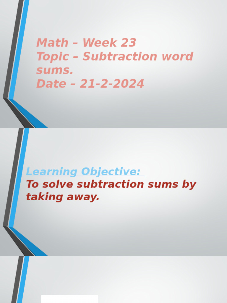 Math-Lesson PPT 21st February | PDF | Teaching Methods & Materials | Art