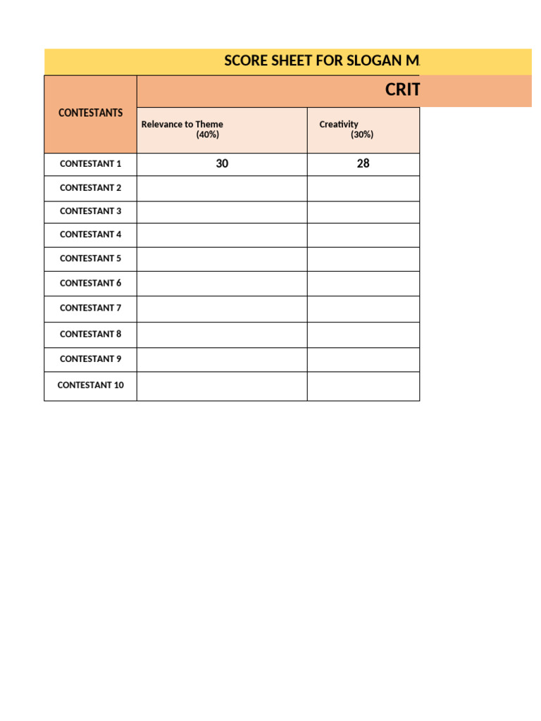 Slogan Making Contest | PDF
