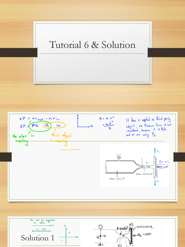 Fluid Mechanics Problem Solutions | PDF