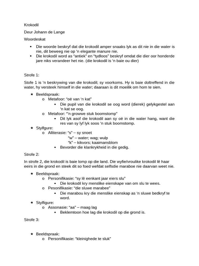 Afrikaanse Gedigte 2024 | PDF