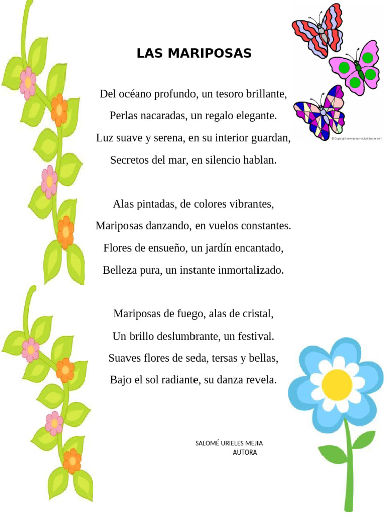 Las Mariposas | PDF | Poesía