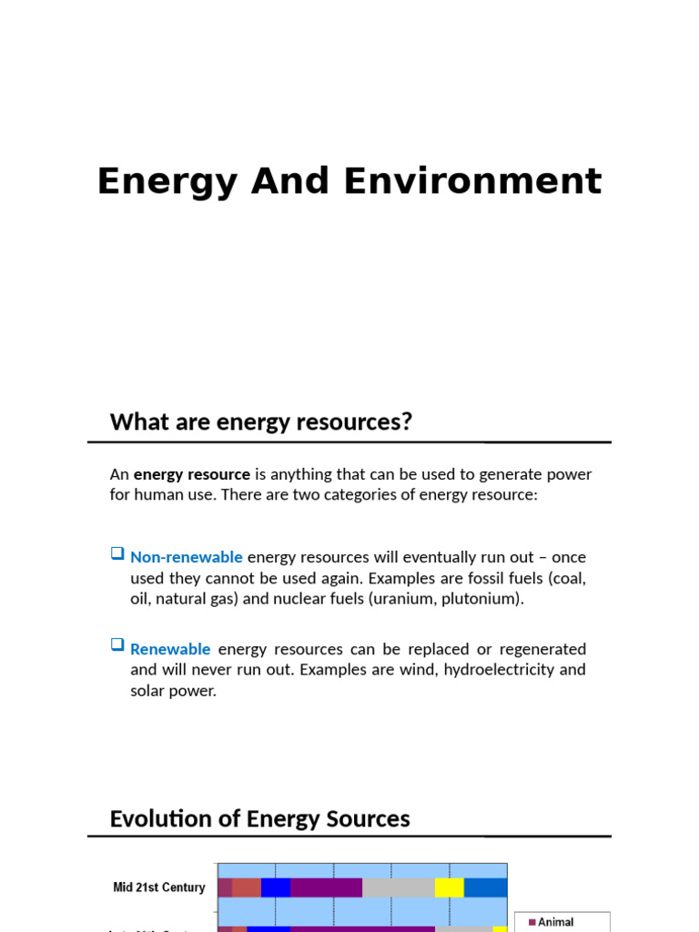 Energy Resources: Types and Impact | PDF | Petroleum | Natural Gas