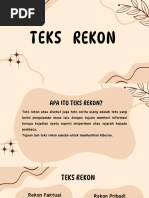 Bahasa Indonesia Kelas 9 Materi Teks Rekon dan Soal | PDF