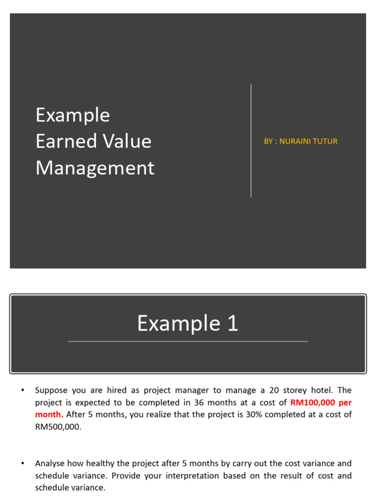 Earned Value Method EXERCISE 2021 Answer2024 | PDF | Procedural Knowledge | Techniques