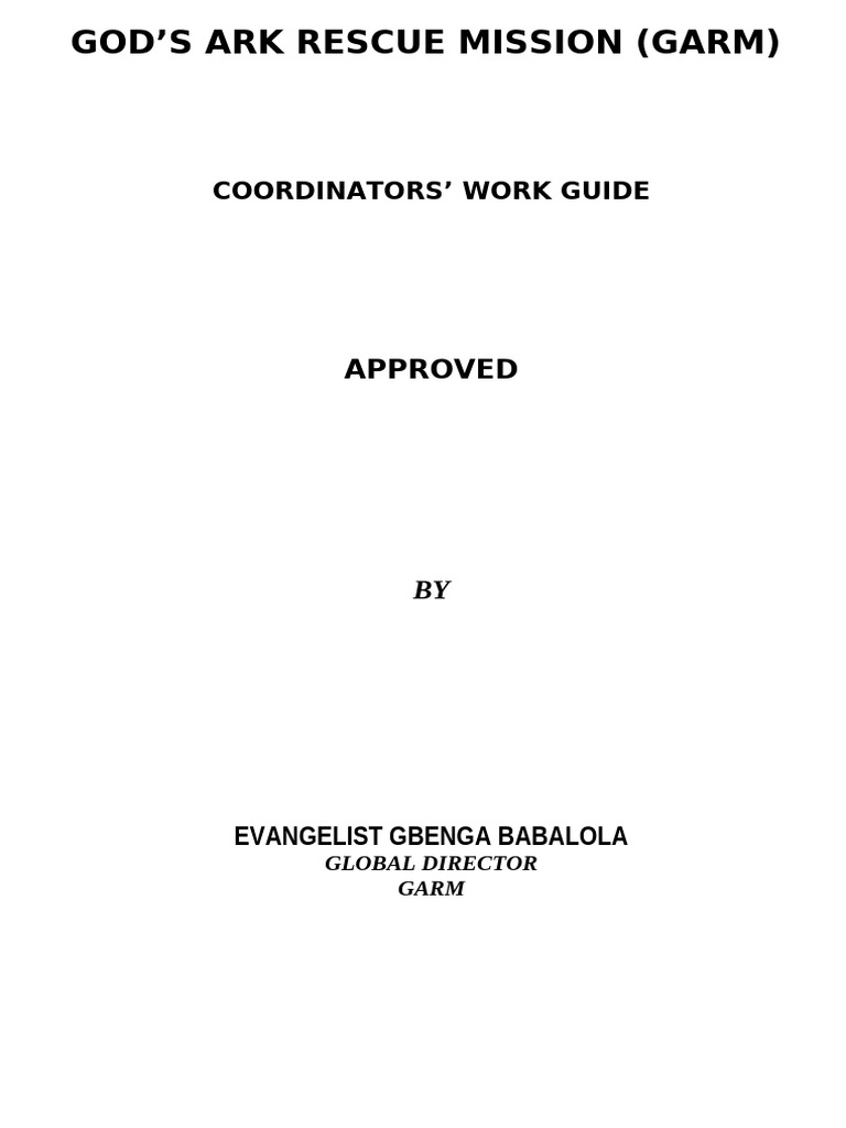 State, Camp Coordinator Duties GARM-1 | PDF | Fundraising | Volunteering