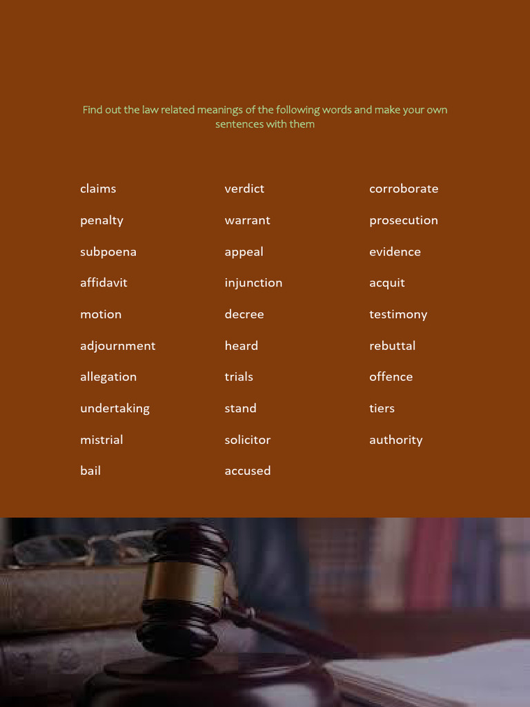 Law Words 2 | PDF | Law
