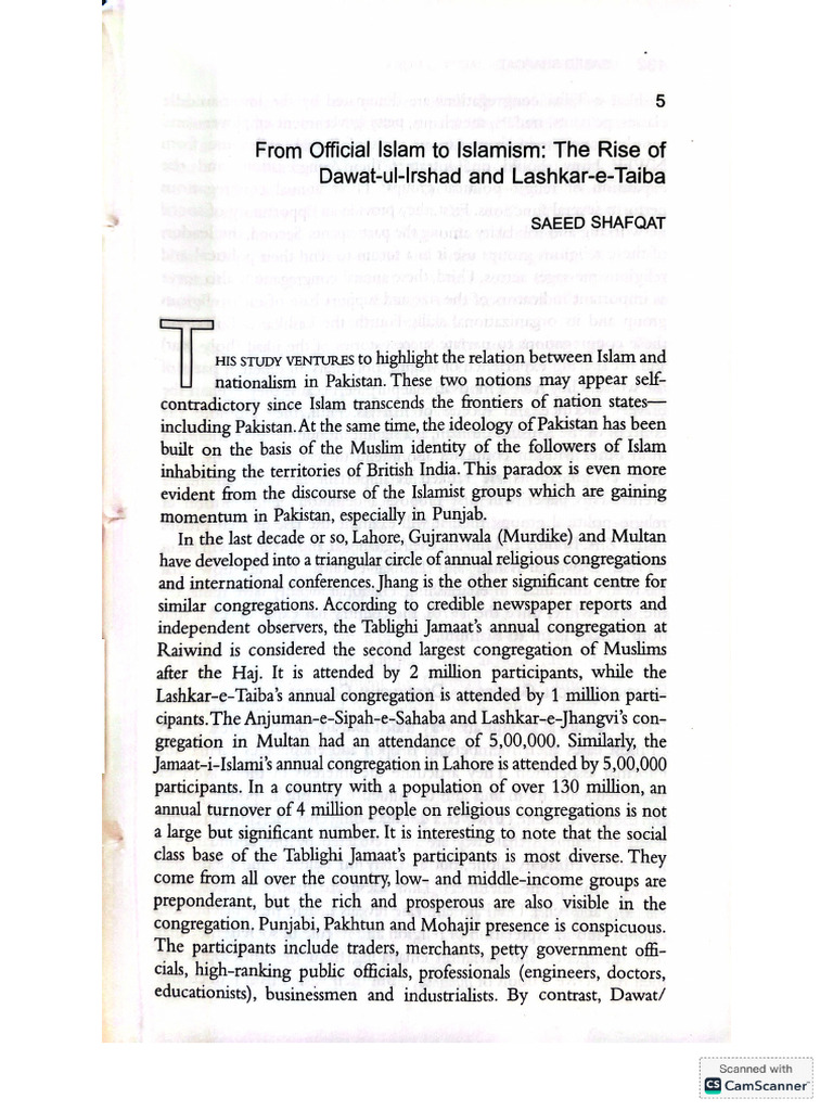 From Official Islam To Islamism Saeed SH | PDF